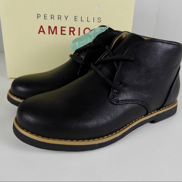 Perry Ellis | Shoes | Perry Ellis Faux Vegan Leather Chukka Boots Nib ...